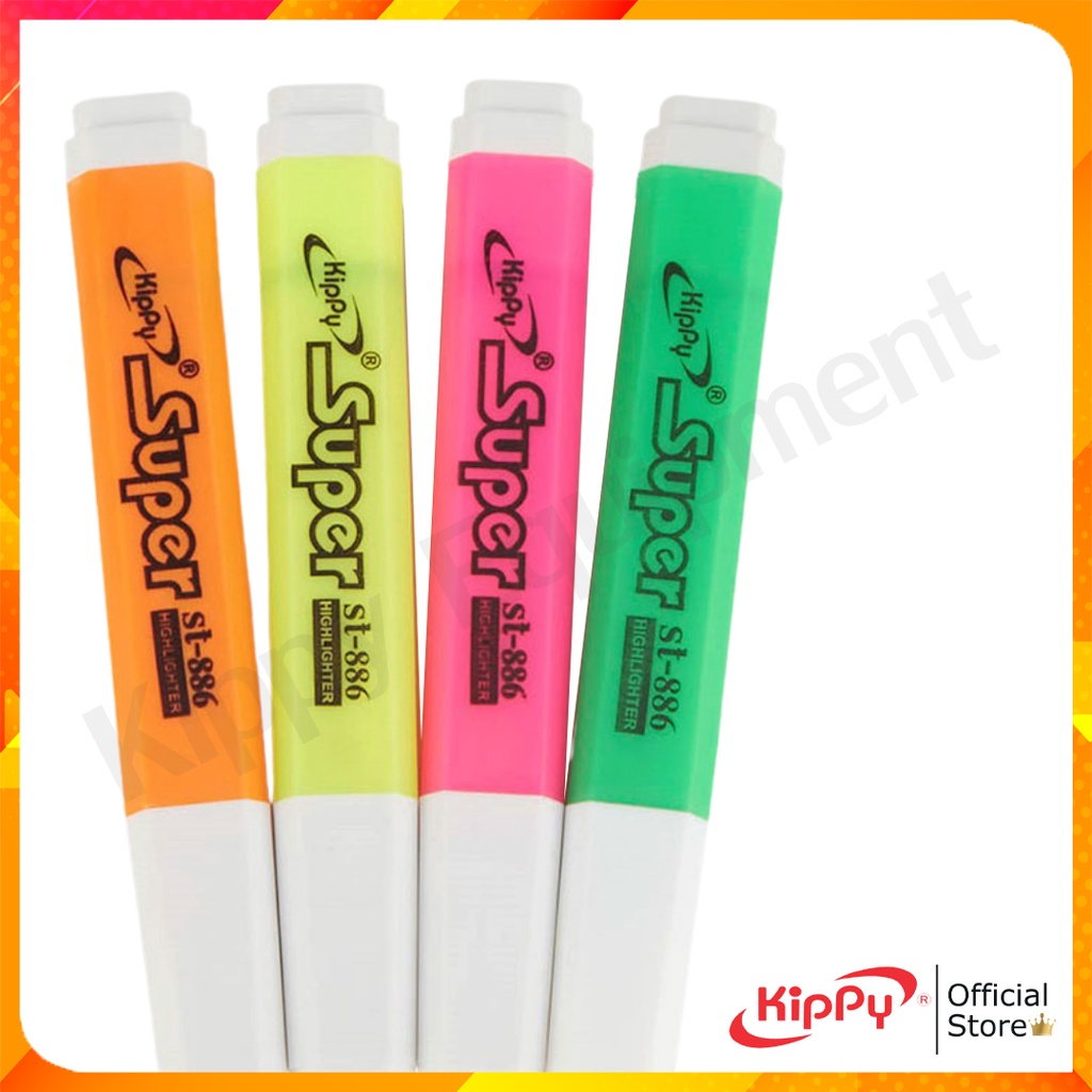 ปากกาเน้นข้อความ ปากกาไฮไลท์ No.886 KIPPY ปากกาเน้นคำ สีนีออน ร้านคิปปี ...