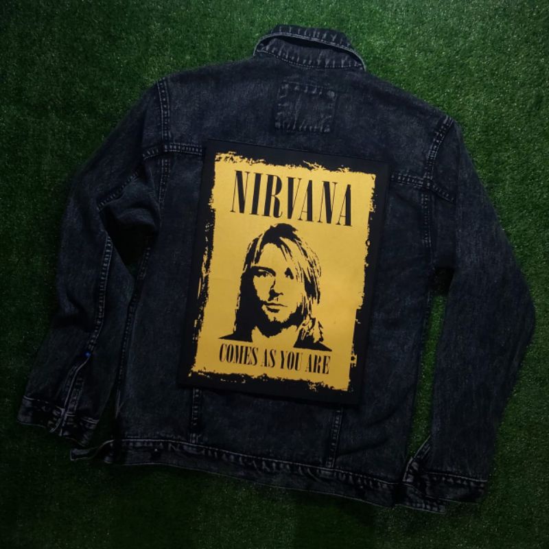 ขนาดใหญ่ Nirvana สกรีนลาย Backpatch/Punk Music Seln Back Patch | Shopee ...