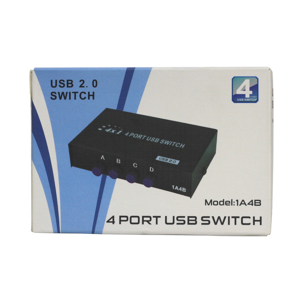4 Port USB Switch รุ่น 1A4B USB 2.0 | Shopee Thailand