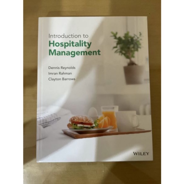 Introduction to Hospitality Management, 1st Edition by Reynolds (Wiley ...