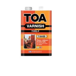 TOA น้ำมันวานิชเงาทาภายใน รุ่น T-8000 ขนาด 1/4 แกลลอน ทีโอเอ Varnish วานิชเงาใส | Shopee Thailand