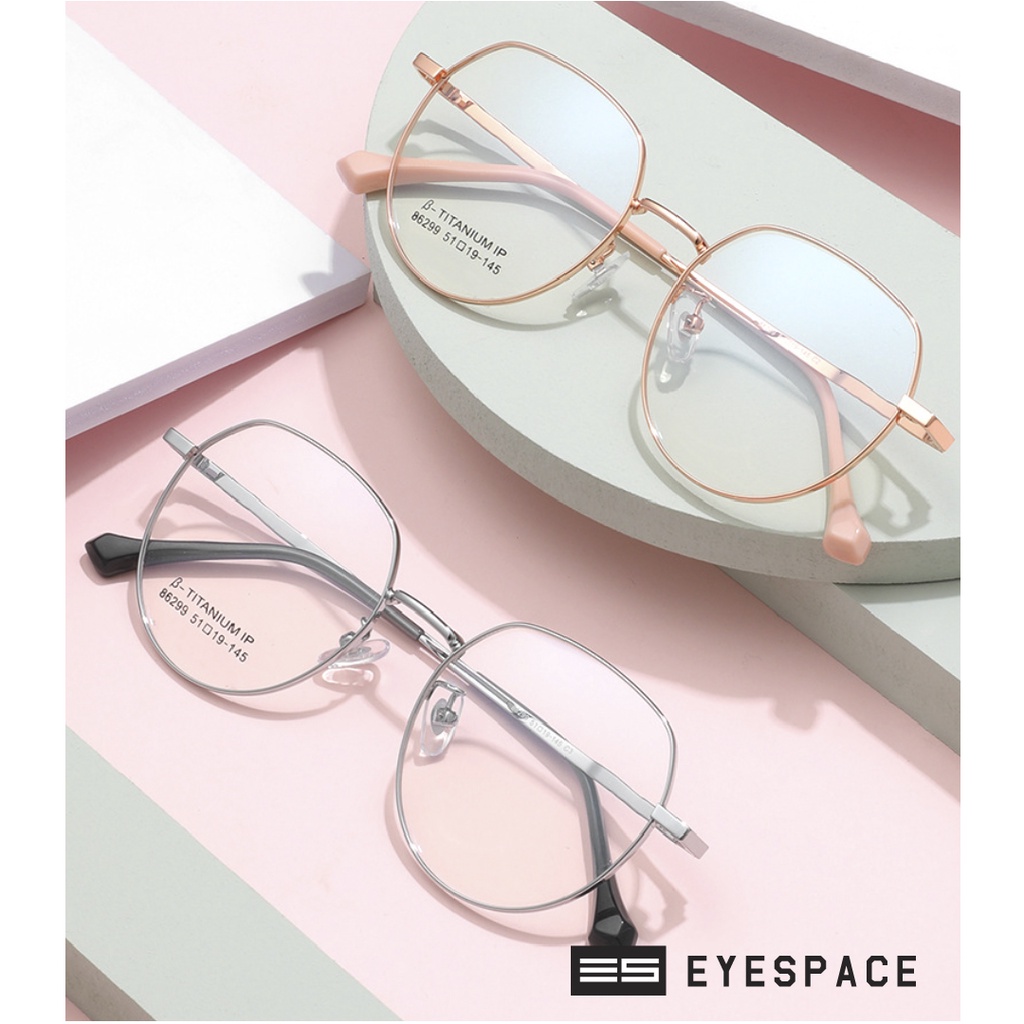 EYESPACE กรอบแว่น Titanium Flex ตัดเลนส์ตามค่าสายตา FT003 | Shopee Thailand