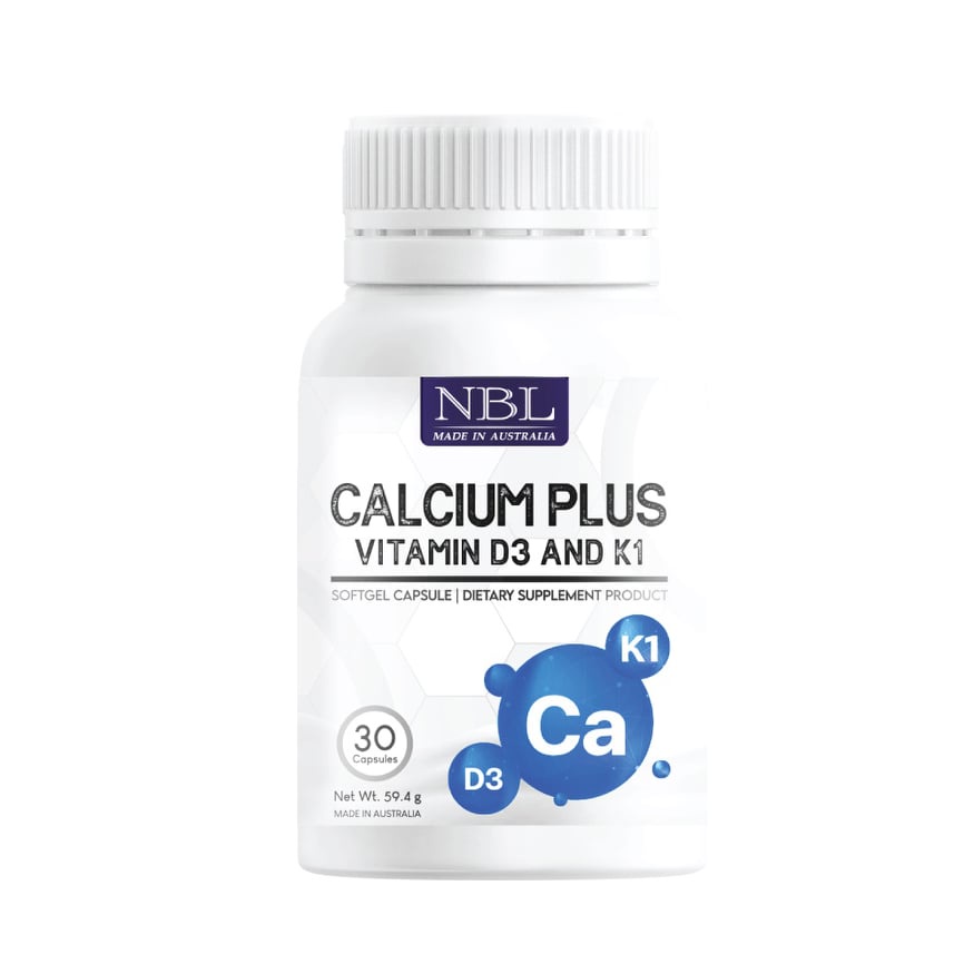 [ของแท้ พร้อมส่ง] NBL Calcium Plus Vitamin D3 & K1 (30 Capsules ...