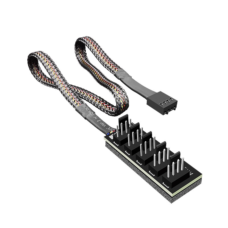 Fan Hub พัดลม 4 pin 5ช่อง (สายถัก) | Shopee Thailand