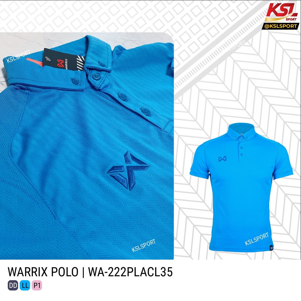Warrix เสื้อโปโลวอริกซ์ เสื้อวาริกซ์ สีล้วนรุ่น WA-222PLACL35 สีฟ้า/กรมท่า/ชมพูจุฬา | Shopee ...