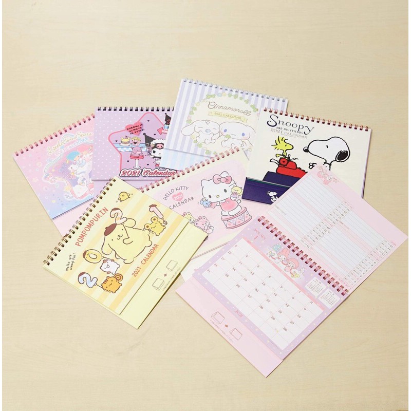 ปฏิทินตั้งโต๊ะ sanrio calendar 2021 255.- | Shopee Thailand