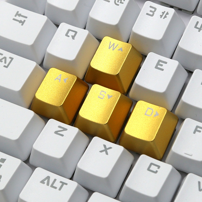Aluminum Alloy-Arrow-WASD-ESC Keycap Artisan Metal Custom Keycaps for ...