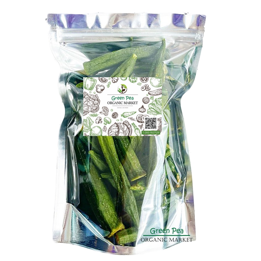 กระเจี๊ยบกรอบ 100g. Greenpea กระเจี๊ยบ อบกรอบ ไม่ปรุงรส Okra Crispy | Shopee Thailand