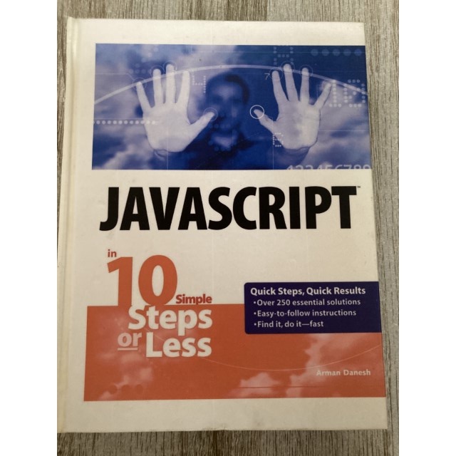 หนังสือมือสอง Textbook ราคาถูก JavaScript in 10 Simple Steps or Less 1st Edition/ARMAN DANESH ปก ...
