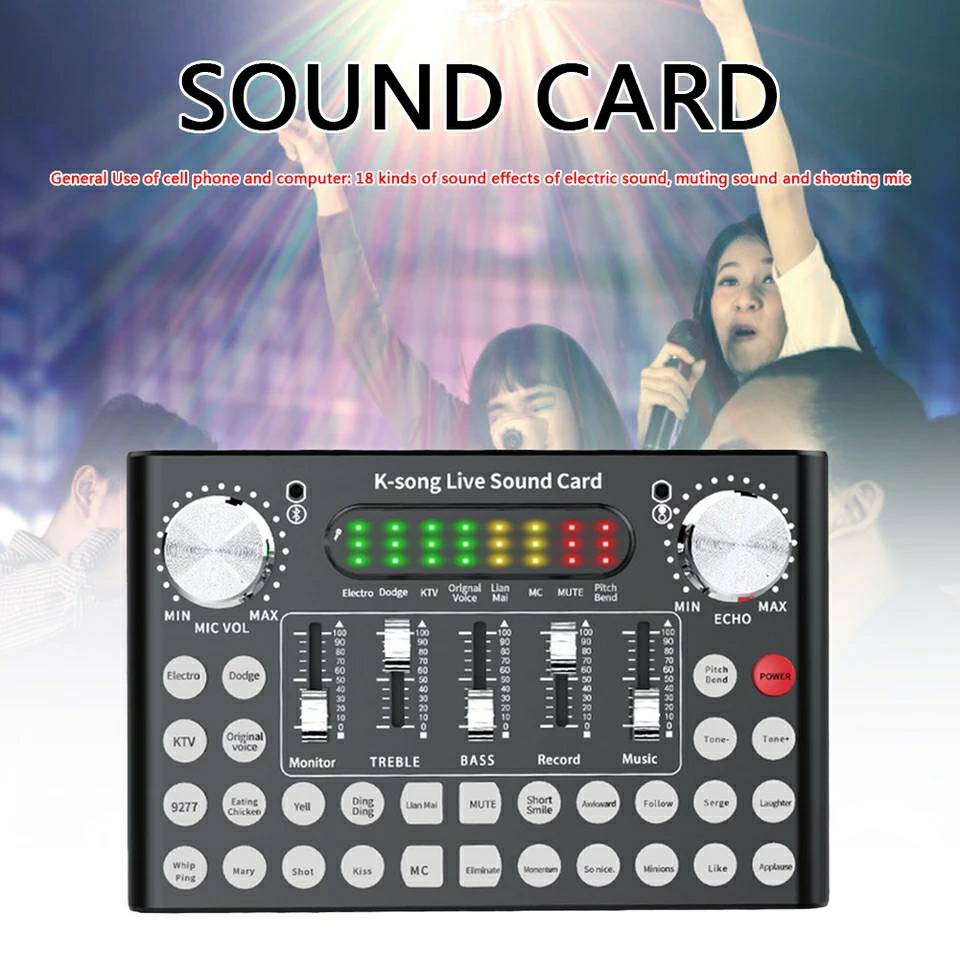 มาแล้วพร้อมส่ง🚧การ์ดเสียงF9 หรือ F007 Live Sound Card Usb สําหรับ Pc ...