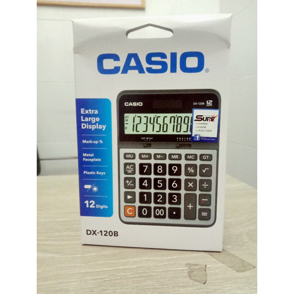 เครื่องคิดเลข Casio รุ่นDX-120B รุ่นAX-120B (ของแท้ รับประกัน2ปี) | Shopee Thailand