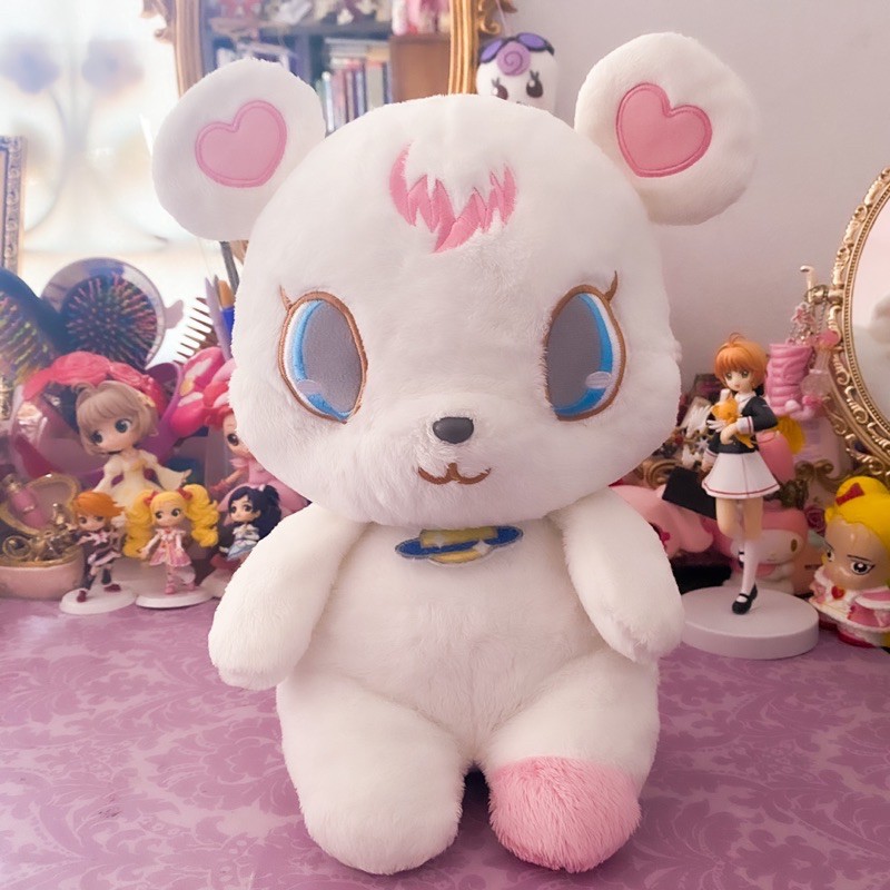 ตุ๊กตา Labra Jewelpet ตัวใหญ่ มือสองสภาพสวย ขนนุ่มๆ Sanrio ใส่สร้อยมุข ...