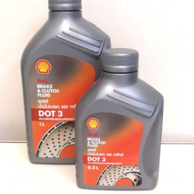 Shell น้ำมันเบรกและคลัชท์ 1ลิตร dot3 ( ขวดใหญ่ 1 ลิตร ) | Shopee Thailand