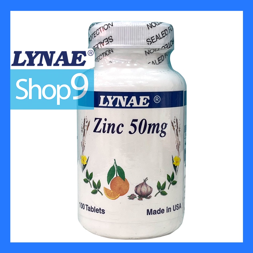 LYNAE ZINC 50MG (100 TABLETS) EXP 08/24 ไลเน่ ซิงค์ 50 มก 100 เม็ด ...