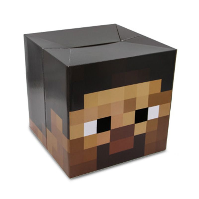 หน้ากากคอสเพลย์ Minecraft Cardboard Head Cover Box | Shopee Thailand