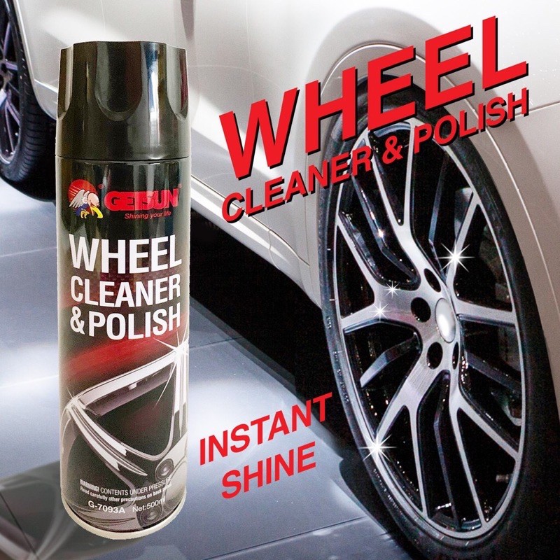 Getsun Wheel Cleaner&Polish สเปรย์ทำความสะอาดล้อแม็กซ์ และเคลือบเงาล้อ ...