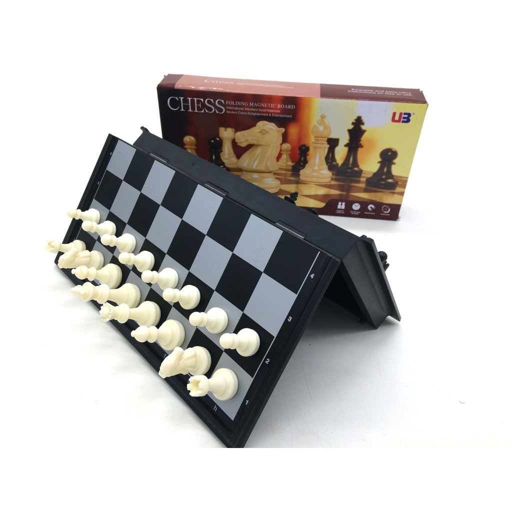 [Super_Chess] หมากรุกสากลแม่เหล็ก Black&White Magnetic Chess รุ่น ...