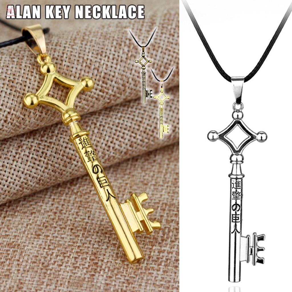 【สินค้ามีจำหน่าย】 Attack on Titan Eren Jaeger Key Pendant Cosplay ...