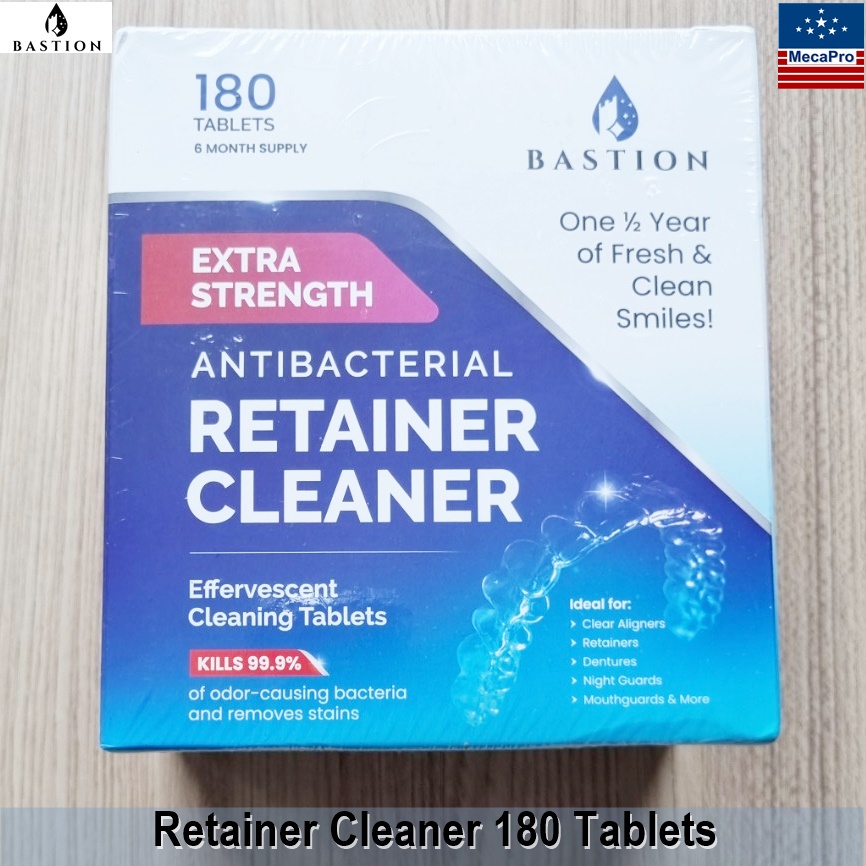 BASTION® Effervescent Cleaning Tablets Retainer Cleaner 180 Tablets ...