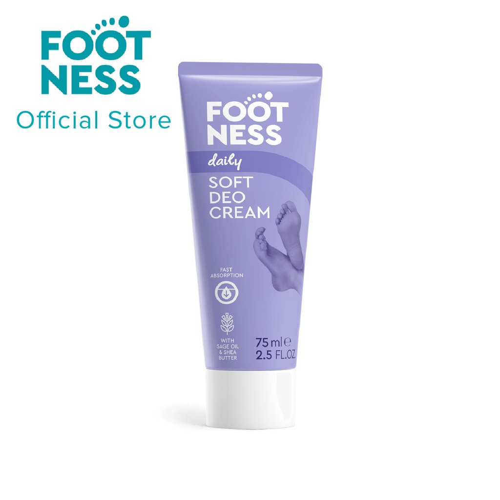 Footness Soft Deo Cream 75ml | Daily Foot Moisturising Protection - ครีมทาเท้าเพื่อความชุ่มชื่น ...