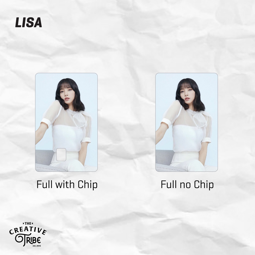 Blackpink - สติกเกอร์การ์ดผิว - Vinyl ATM Debit Credit Etoll Lisa ...