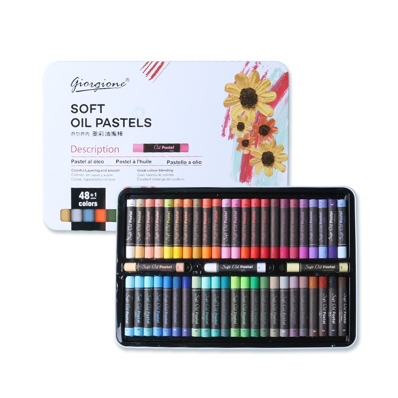 Rex TT Giorgione heavy color oil painting stick super soft iron box set ...