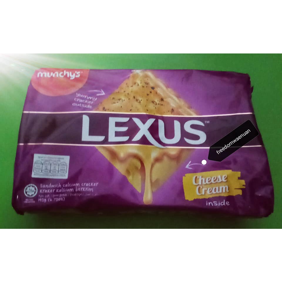 cheese cream lexus munchy's เลคซัส ขนมปังกรอบ สอดไส้ ครีมชีส น้ำหนัก ...