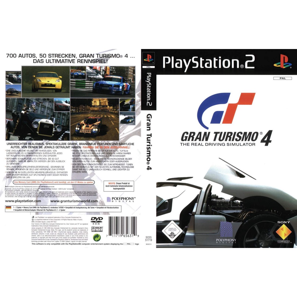 แผ่นเกมส์ PS2 Gran Turismo 4 คุณภาพ ส่งไว (DVD) | Shopee Thailand