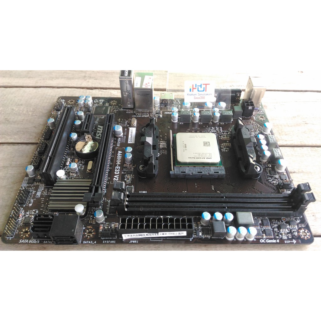 CPU AMD A4-6300 APU + MAINBOARD MSI A68HM-E33 V2 (FM2+ Set) | Shopee ...