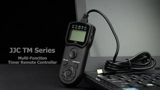 JJC TM-J2 รีโมทคอนโทรลแบบมีสายตั้งเวลาเปลี่ยน RM-CB2 กล้องชัตเตอร์ เครื่องวัดระยะ สำหรับ OM ...