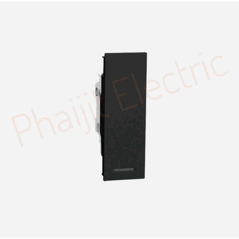 Schneider สวิตช์ทางเดียว พร้อมพรายน้ำ ขนาด 1 ช่อง สีดำ รหัส M3T31_1F_BK ...