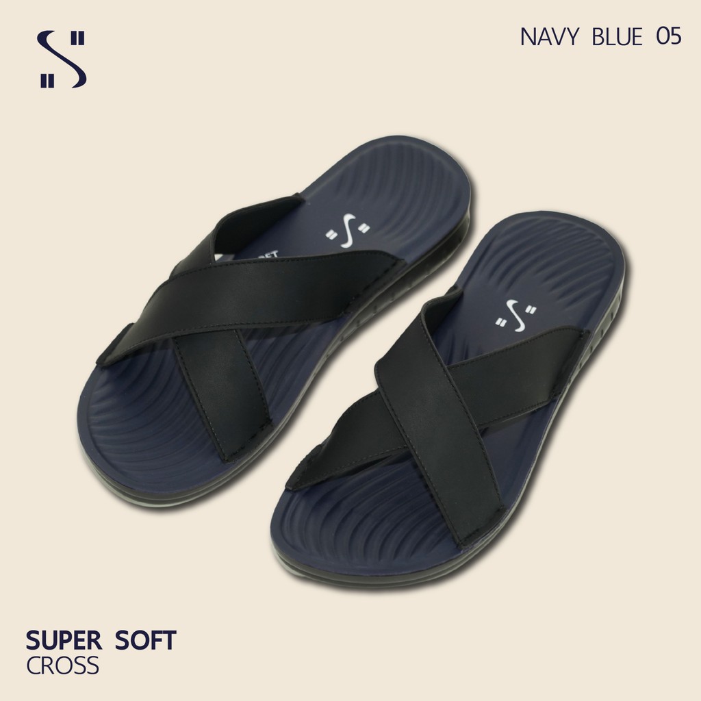 Super Soft Cross Navy Blue 05 | Shopee Thailand