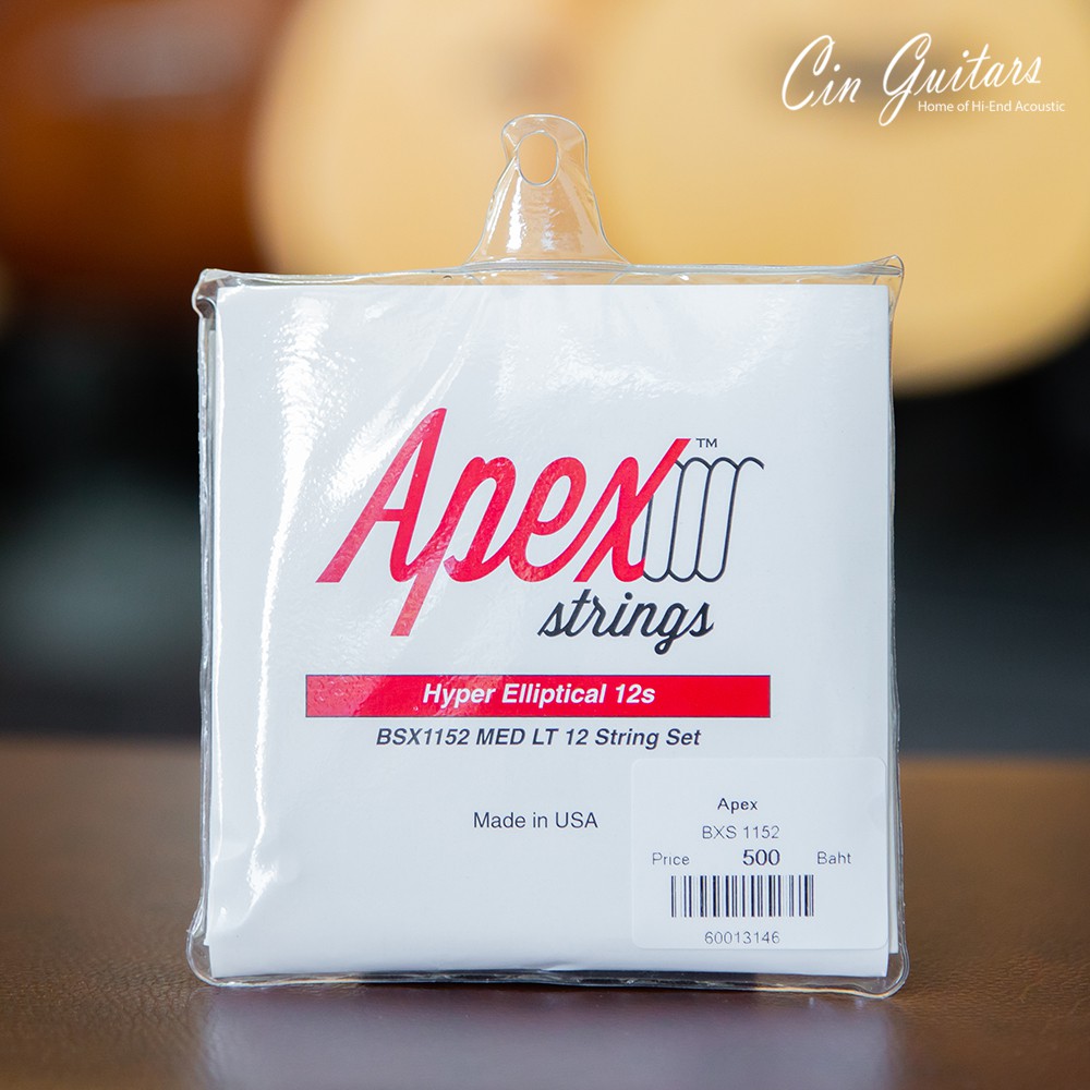 Apex BXS สายกีตาร์โปร่ง 12 สาย รุ่น Hyper Elliptical 12s (Made in U.S.A ...
