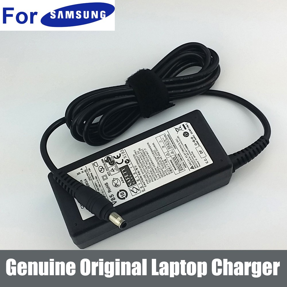 สายชาร์จโน๊ตบุ๊คSamsung Adapter 19V 3.16A (5.5 x 3.0mm) AC Power Supply ...