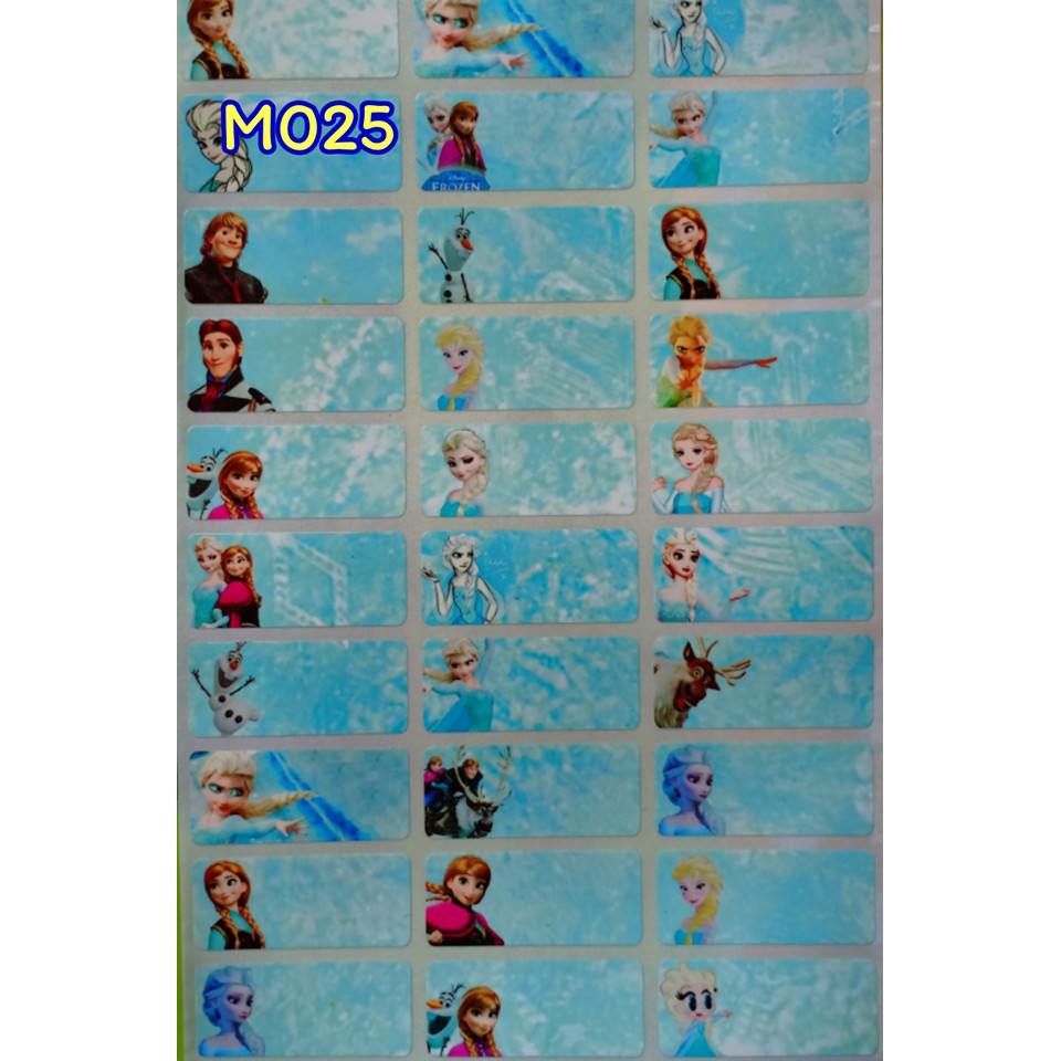sticker name กันน้ำ สติ๊กเกอร์ชื่อ สติ๊กเกอร์เนม กันน้ำ M25 เอลซ่า ...