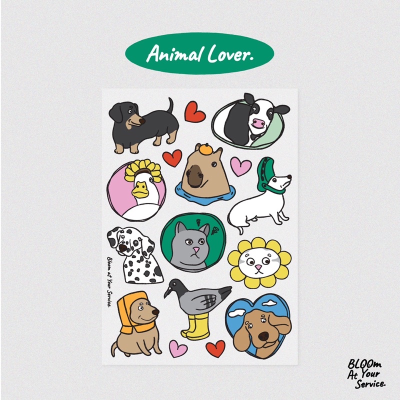 Animal Lover - Sticker decor | Shopee Thailand