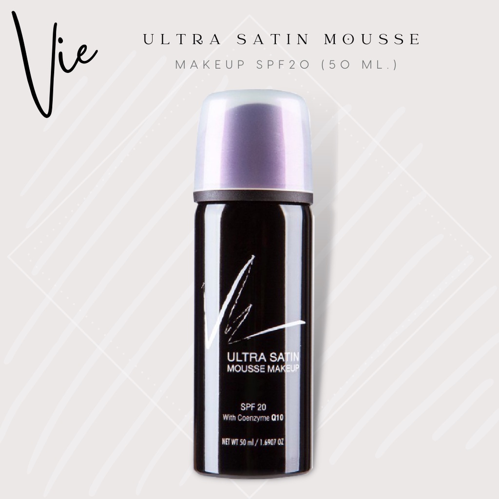 มูสส์รองพื้น สำหรับผิวผสม - มัน Vie Cosmetics Ultra Satin Mousse Makeup ...
