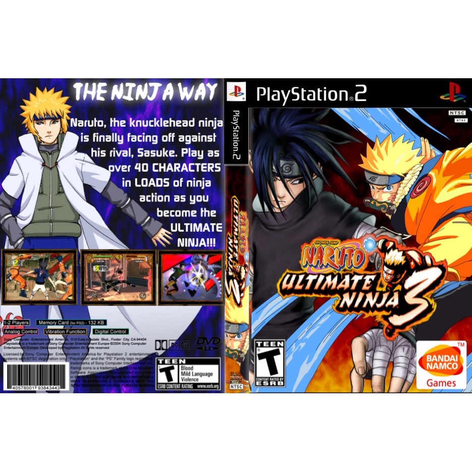 แผ่นเกมส์ PS2 Naruto Ultimate Ninja 3 คุณภาพ ส่งไว (DVD) | Shopee Thailand