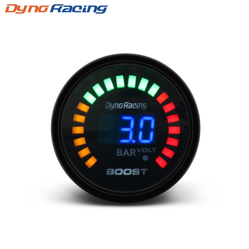 Dynoracing 2 นิ้ว 52 มิลลิเมตร ดิจิตอล 20 LED Boost bar psi สูญญากาศน้ำอุณหภูมิน้ำมัน temp ...