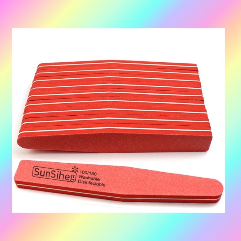 ตะไบบัฟ ตะไบฟองน้ำ ตะไบละเอียด Sunshine Buffer (100/180) สำหรับแต่งเล็บ ...