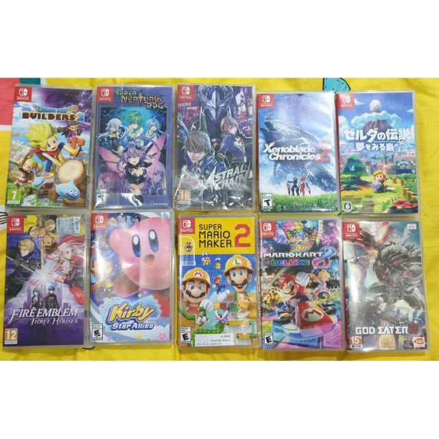 แผ่นเกมส์ Nintendo Switch มือสอง (Used / New) + Joy Pro + Joy Con สี ...