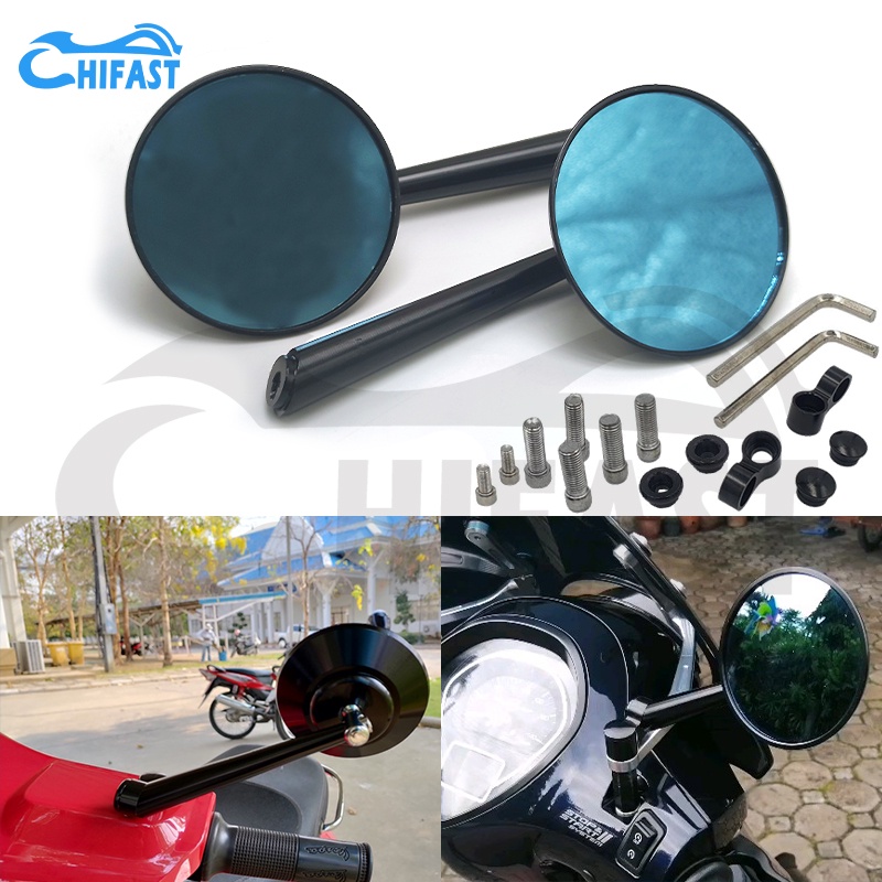 HIFAST กระจกมองข้างกลม CNC แท้ ขาตรง งานพรีเมียม ใส่ได้ทุกรุ่นรถ ...