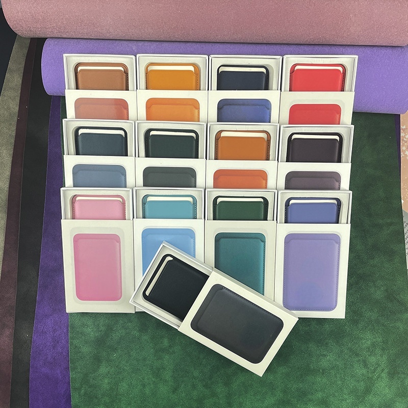 Official Logo for Apple Magsafe Leather Wallet Magnetic Pouch ID Holder ...