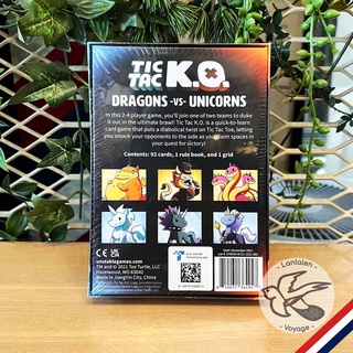 Tic Tac K.O.: Dragons vs Unicorns / Cute vs Evil แถมห่อของขวัญฟรี [Boardgame] | Shopee Thailand