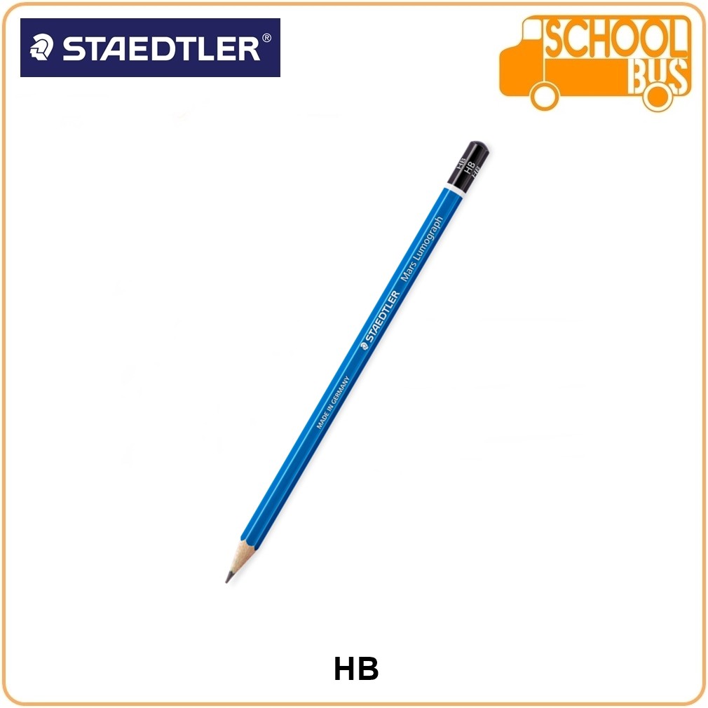 STAEDTLER ดินสอเขียนแบบ ดินสอ สเต็ดเลอร์ Mars Lumopgraph 100 9H 8H 7H 6H 5H 4H 3H 2H H F HB B 2B ...
