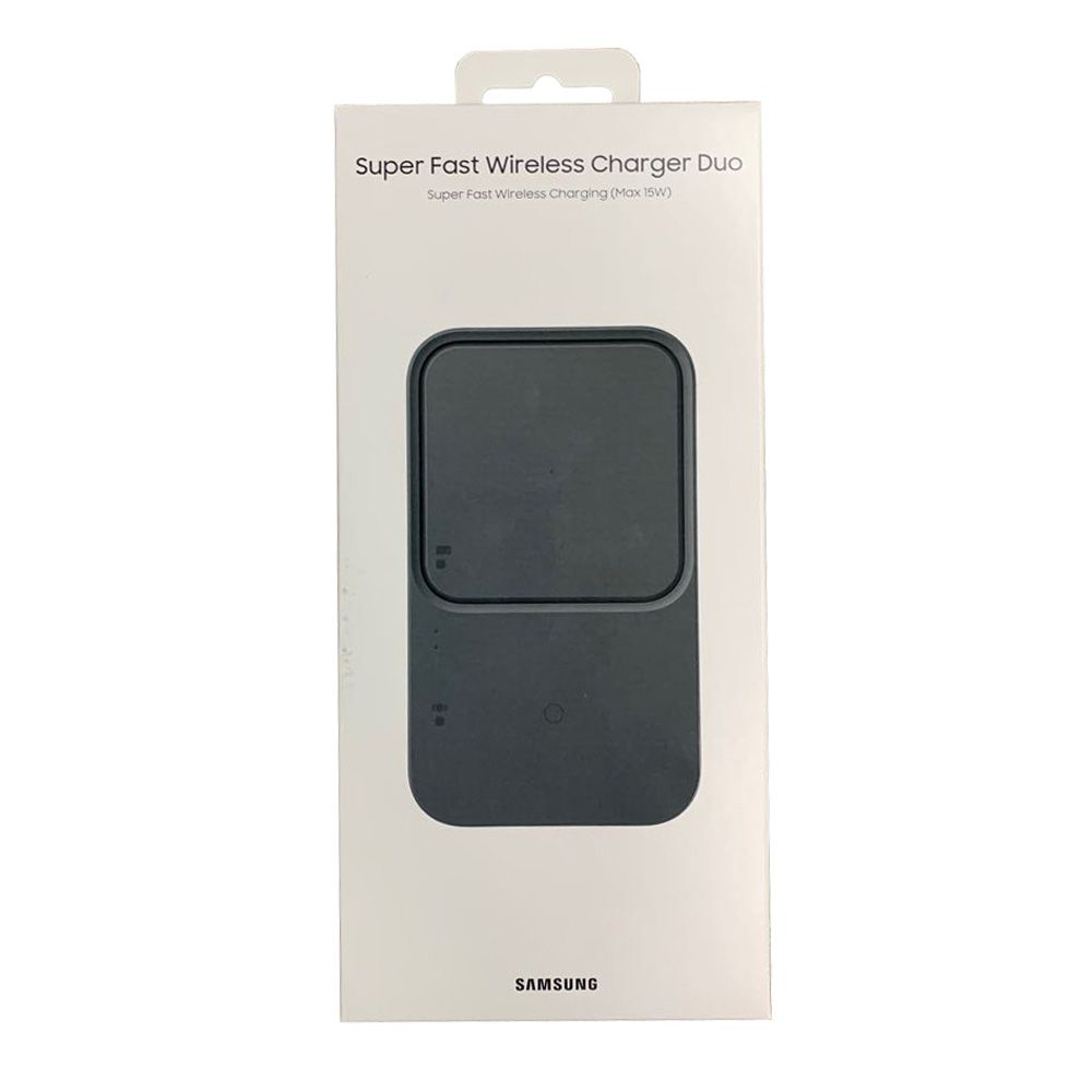 Samsung EP-P5400 15W Super Fast Wireless Charger Duo Pad ( Dark Gray, UK Plug ) | Shopee Thailand