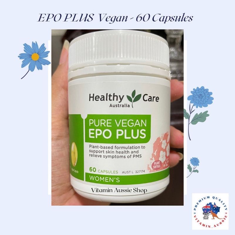 Healthy Care EPO Plus (Pure Vegan) 60 Capsules อีฟนิ่งพริมโรสผสม ...