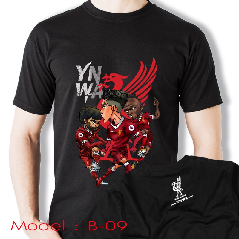 เสื้อยืด สกรีนลายการ์ตูนลิเวอร์พูล YNWA - Liverpool Cartoon YNWA T ...