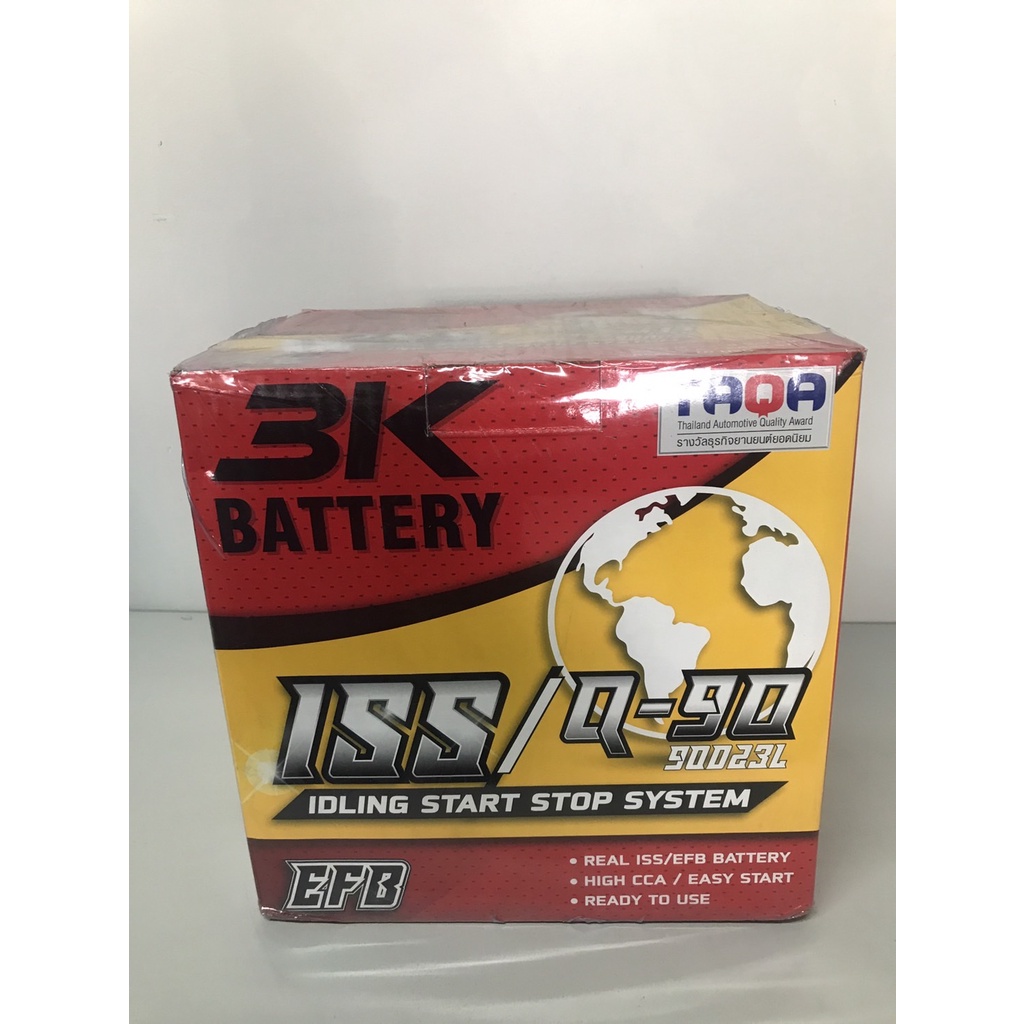 แบตเตอรี่รถยนต์ 3K BATTERY ISS Q-90 EFB | Shopee Thailand