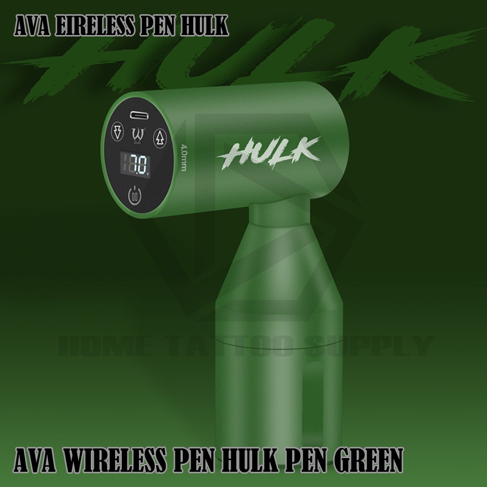 AVA WIRELESS PEN HULK PEN GREEN ฮักปากกาเพน เครื่องสักปากกา ใช้ได้กับ ...